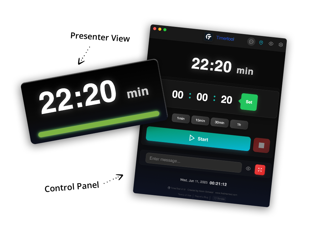 TimerTool - Professional Timer for Events & Presentations | Free Download